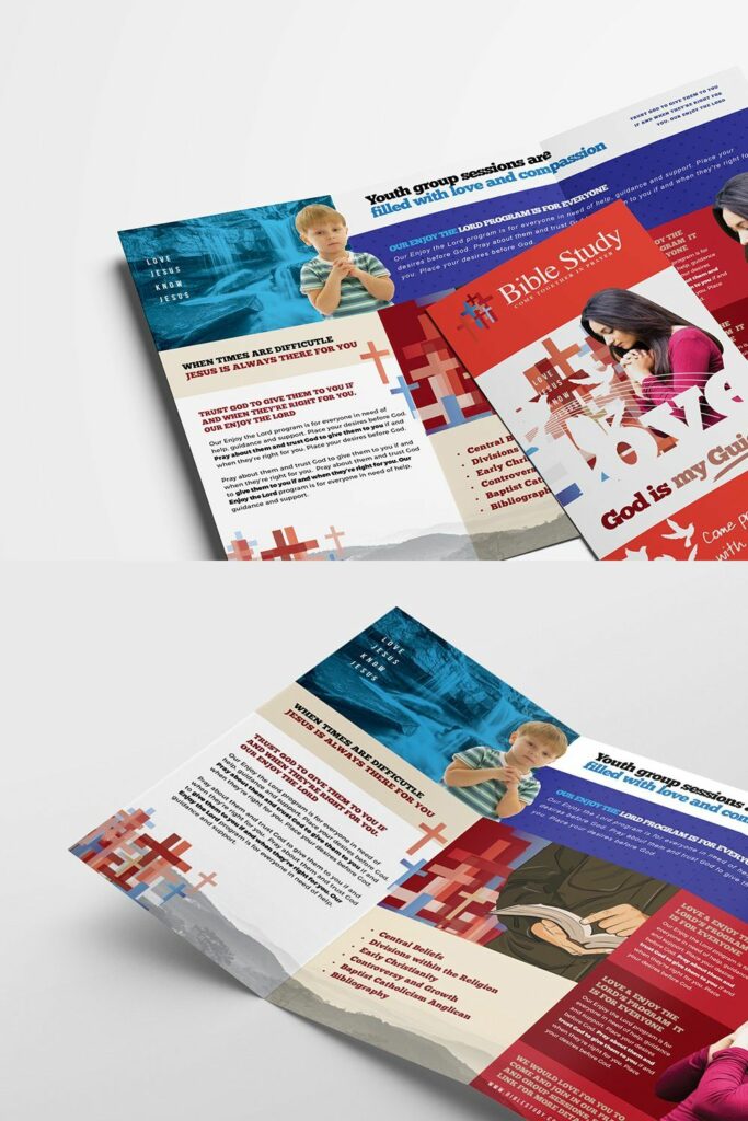 Church Trifold Brochure Template – MasterBundles
