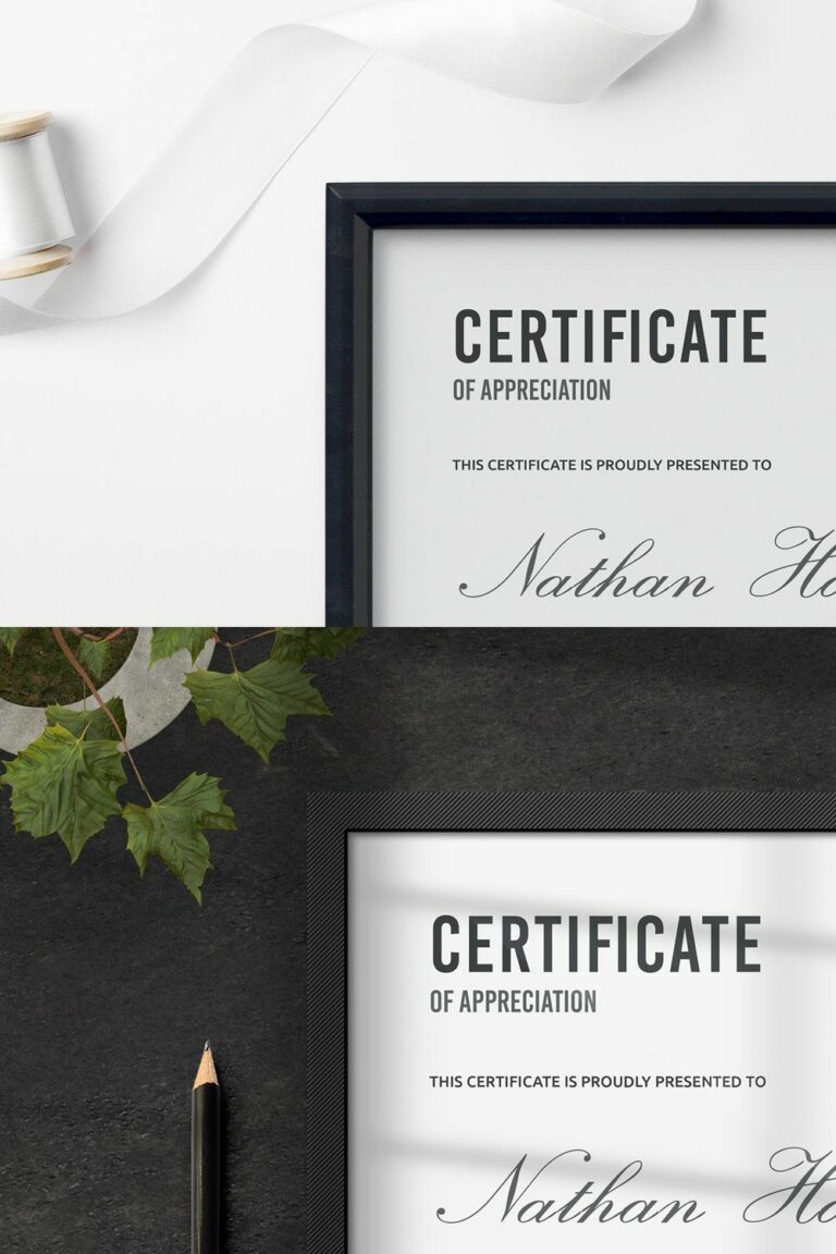 Clean Certificate Template – MasterBundles
