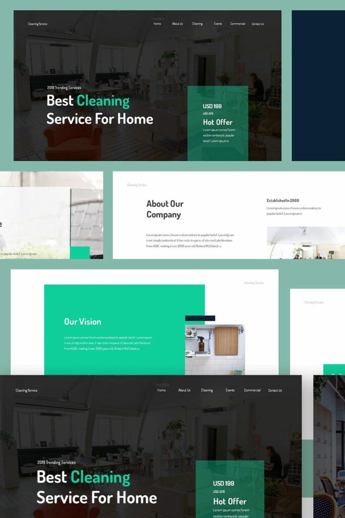 Cleaning Service Powerpoint Template – MasterBundles