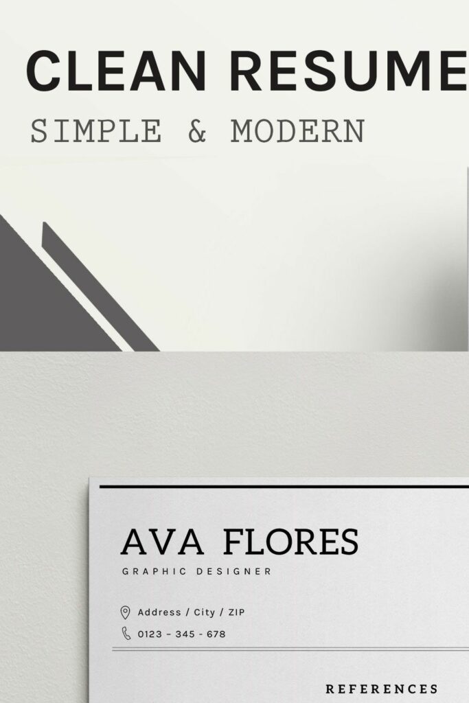 Clear Resume/CV Template-11 – MasterBundles