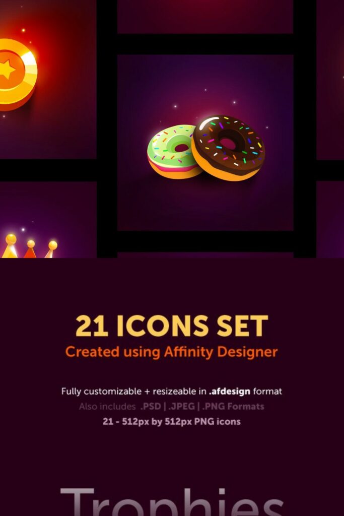 Colorful Game Icons – MasterBundles