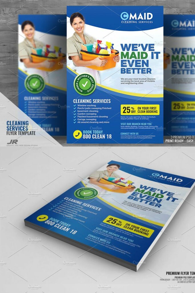Commercial Cleaning Services Flyer – MasterBundles