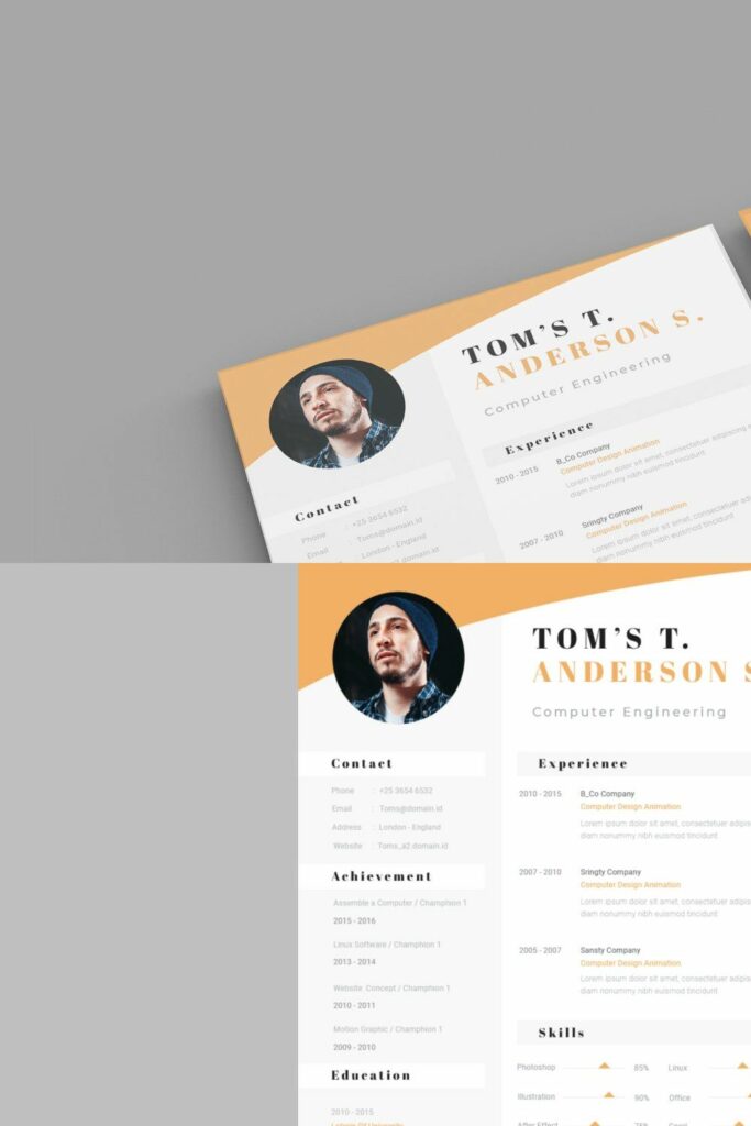 Computer Engineering CV Resume – MasterBundles