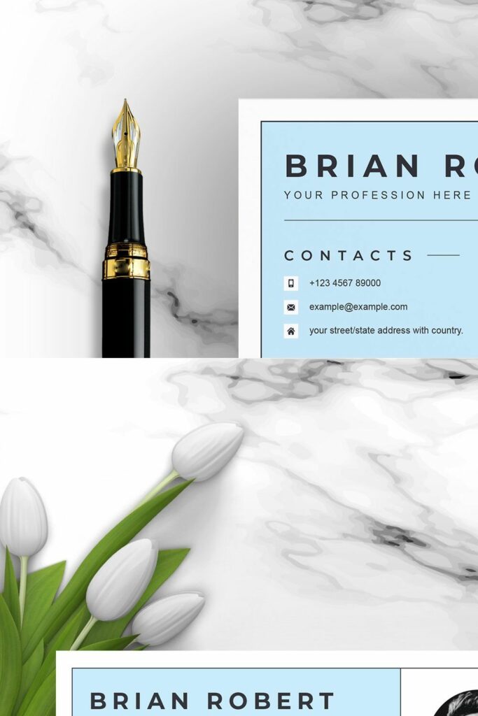 Creative Resume/CV Template | Pages – MasterBundles