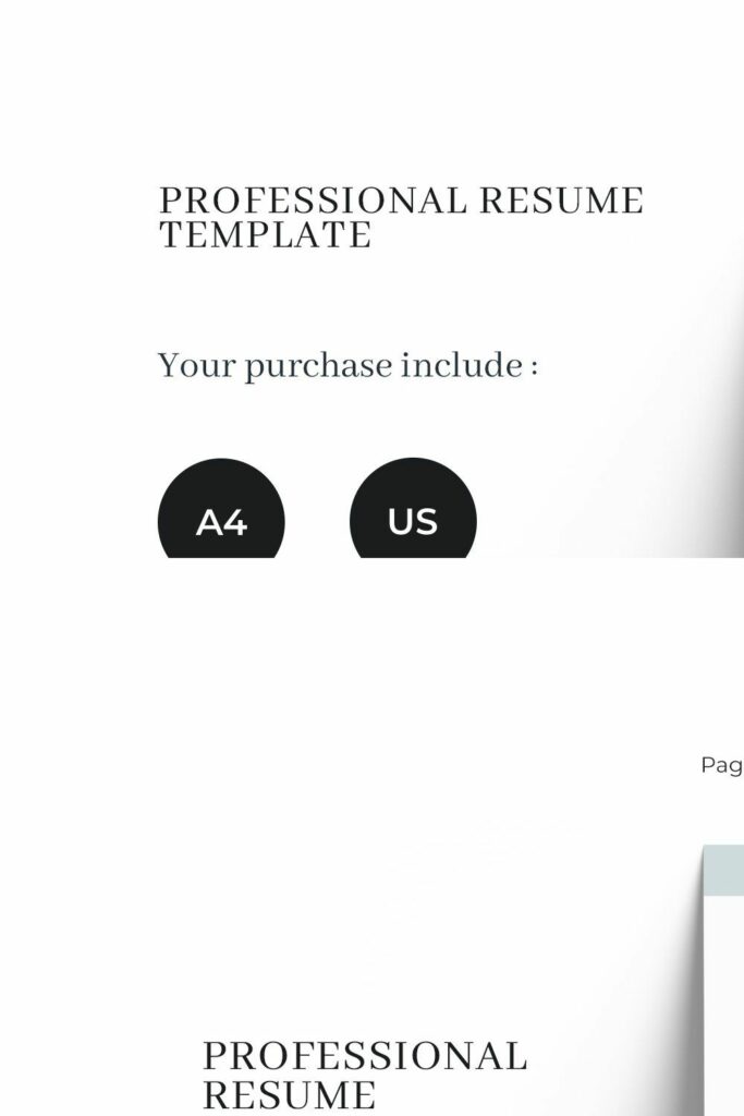 Customizable 5 Page Resume Template – MasterBundles