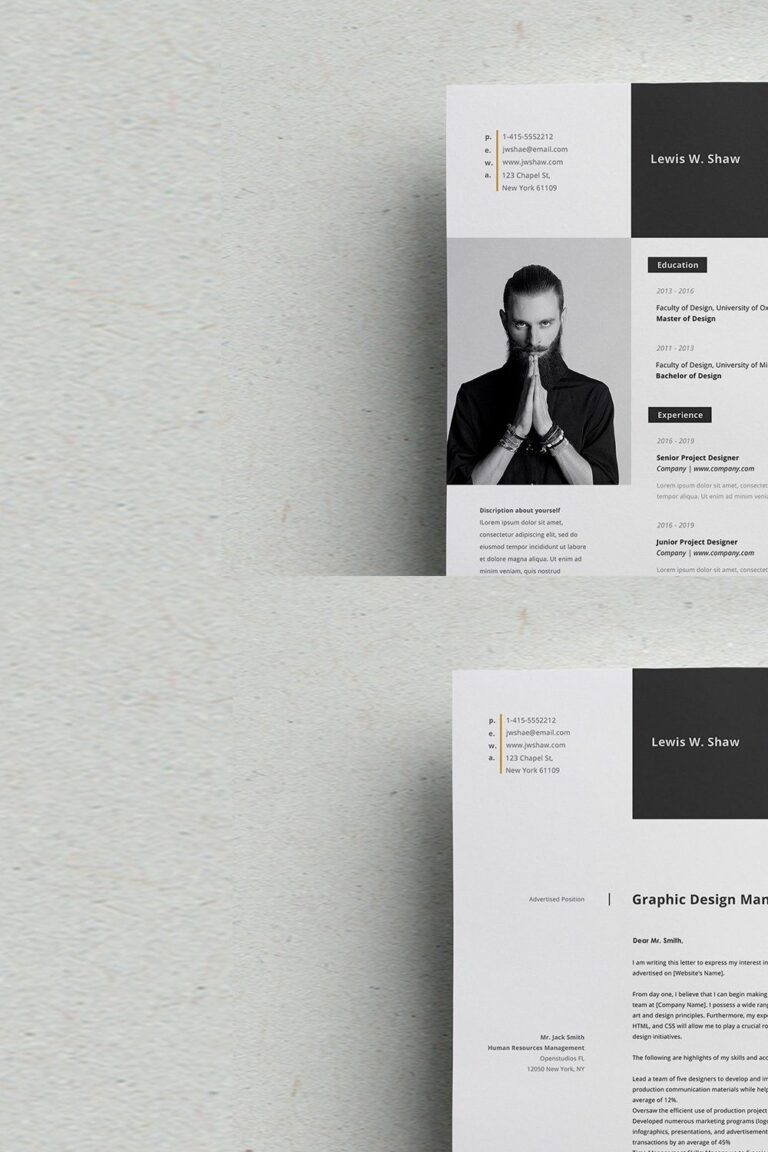 Delta Resume Template – MasterBundles