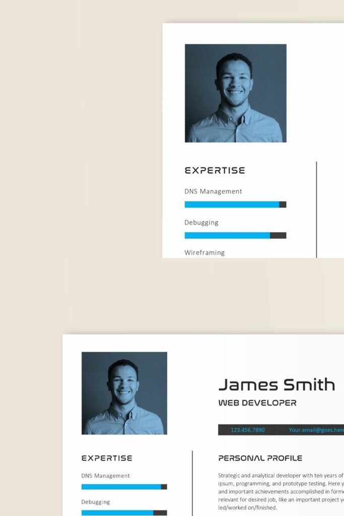 Developer | Engineer Resume Template – MasterBundles