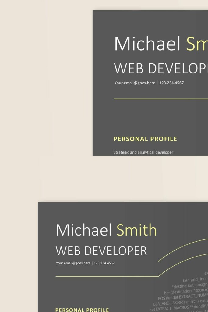 Developer Resume Template Word – MasterBundles