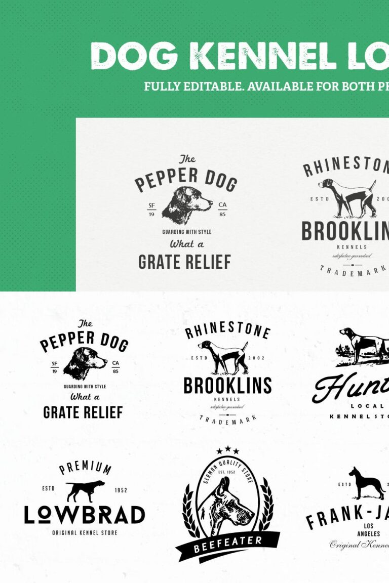 Dog Kennel Logo Badges – MasterBundles