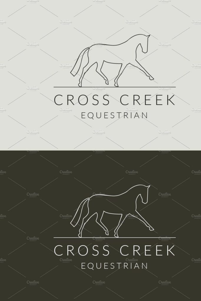 Dressage Horse Equestrian Logo – MasterBundles