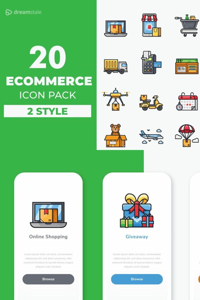 E-commerce icons pack – MasterBundles