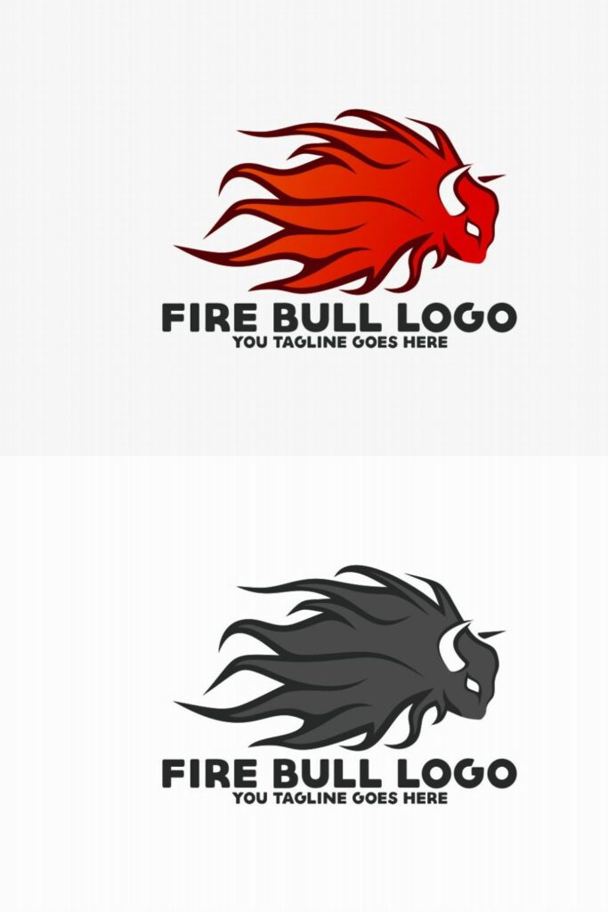 Fire Bull Logo – MasterBundles