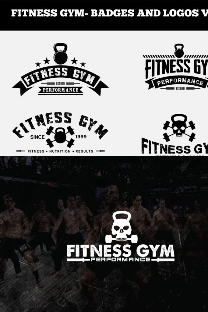 FITNESS GYM- BADGES AND LOGOS VOL 1 – MasterBundles