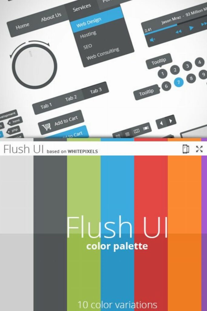 Flush UI - flat user interface – MasterBundles