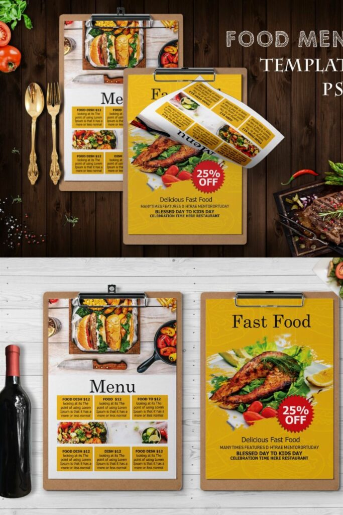 Food Menu Psd Template – MasterBundles