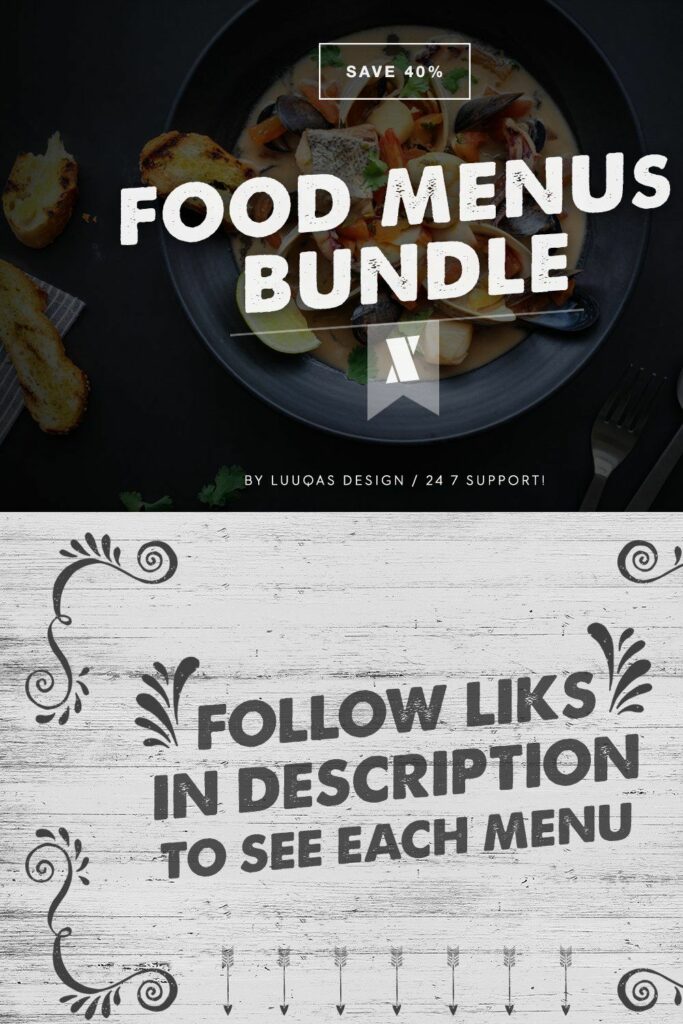 Food Menus Bundle 10 – MasterBundles