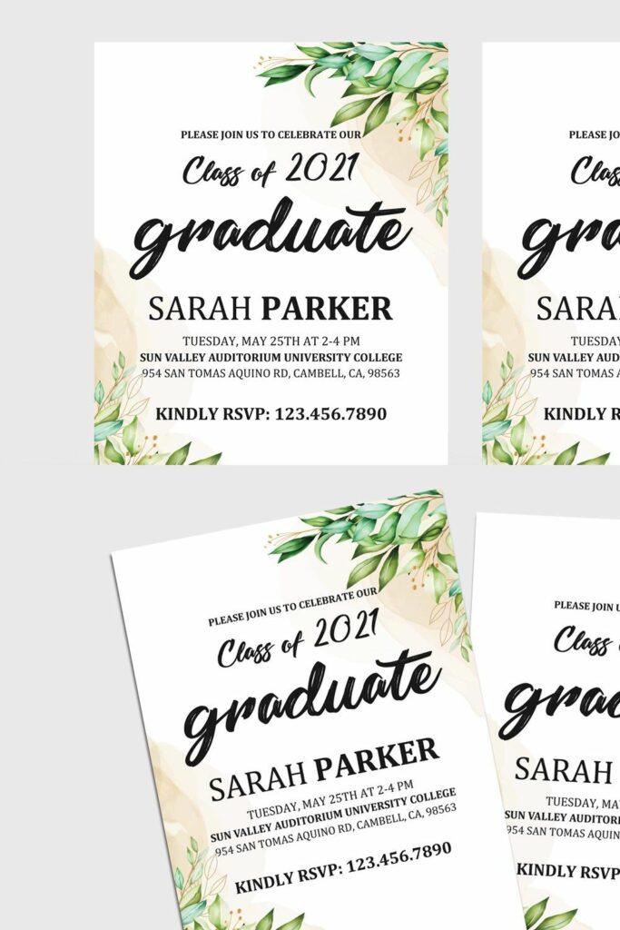 Graduation Announcement Template – MasterBundles