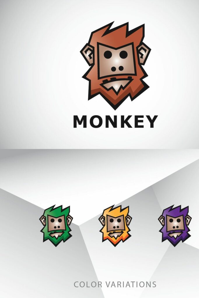 Hairy Monkey Logo Template – MasterBundles