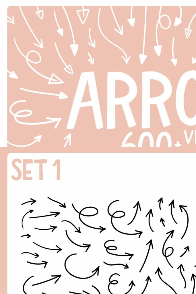 Hand Drawn Arrows Vector Pack – MasterBundles