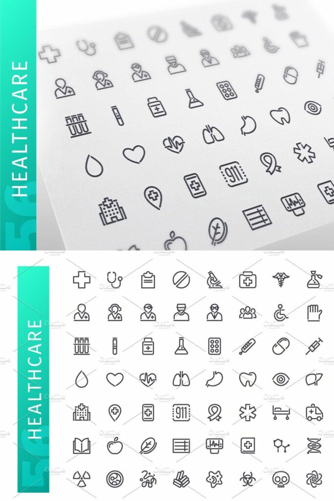 Healthcare Line Icons Set – MasterBundles