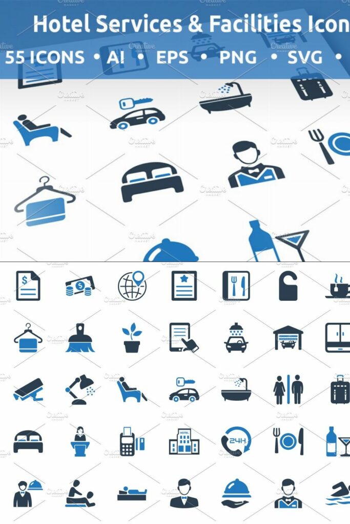Hotel Services & Facilities Icons – MasterBundles