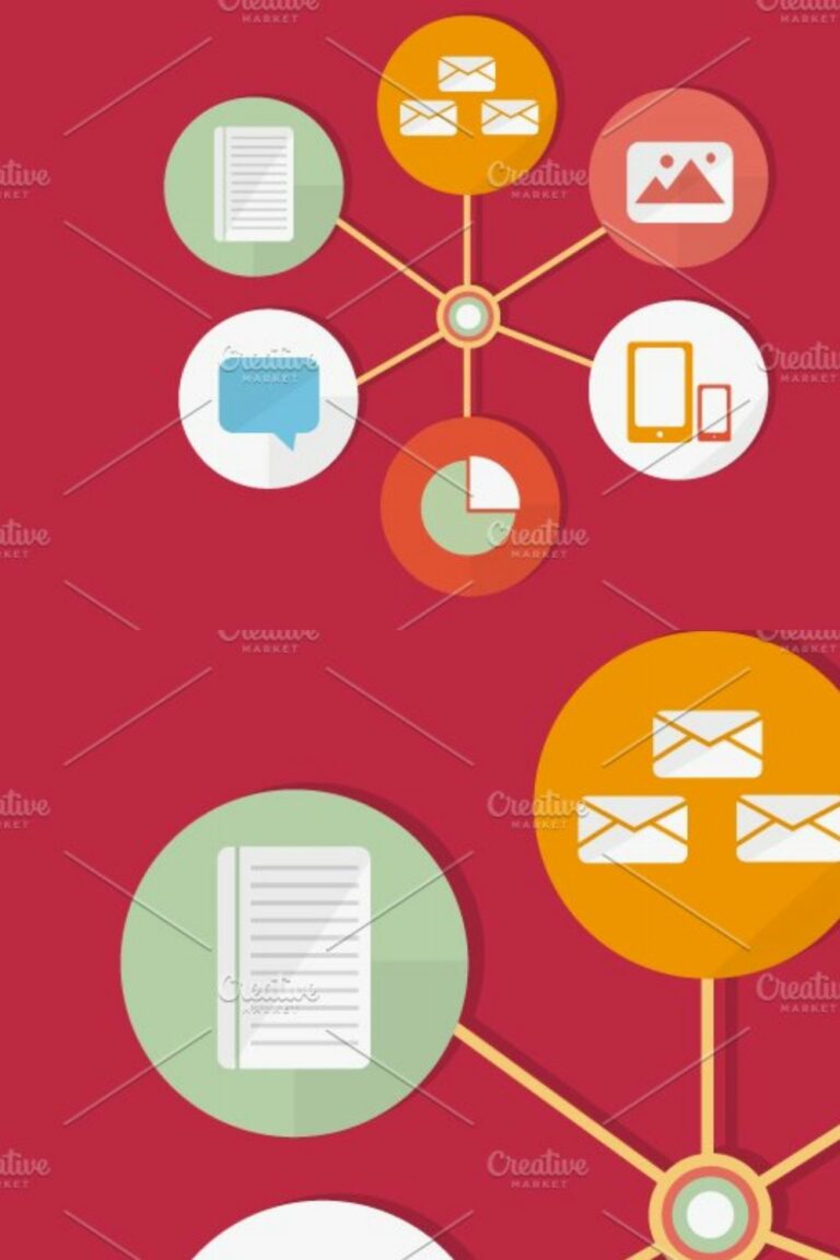 Infographic Web Flat Icons – MasterBundles