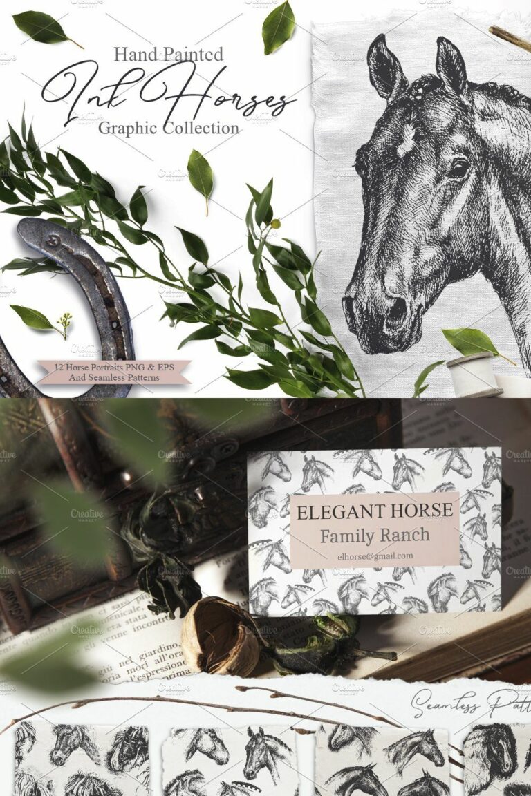 Ink Horses Graphic Collection – MasterBundles