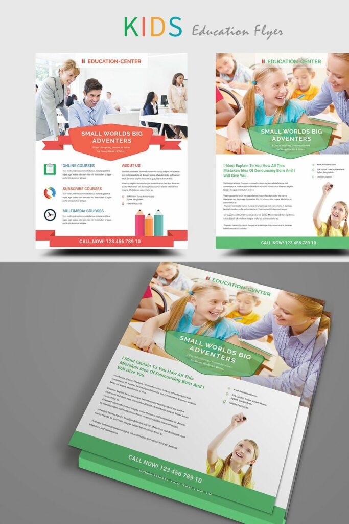 Kids Education/School Flyers – MasterBundles