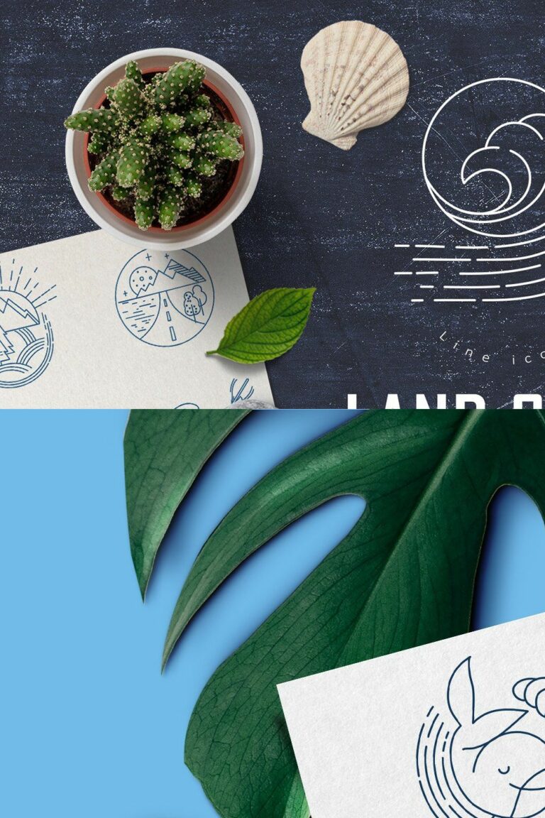 Land and Sea. Logo element – MasterBundles