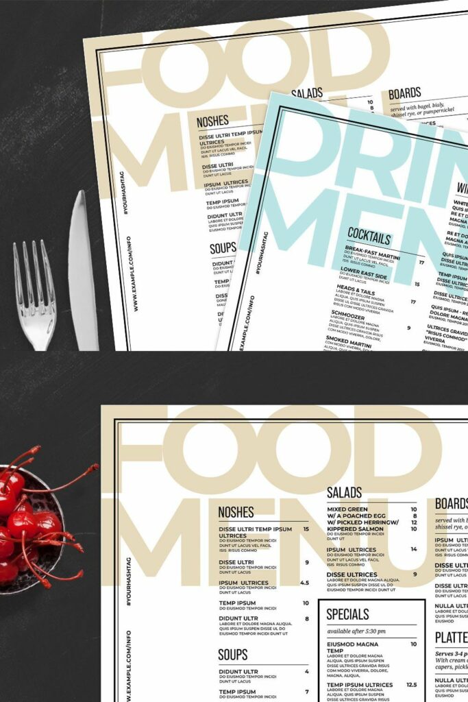 Landscape Restaurant Menu Template – MasterBundles