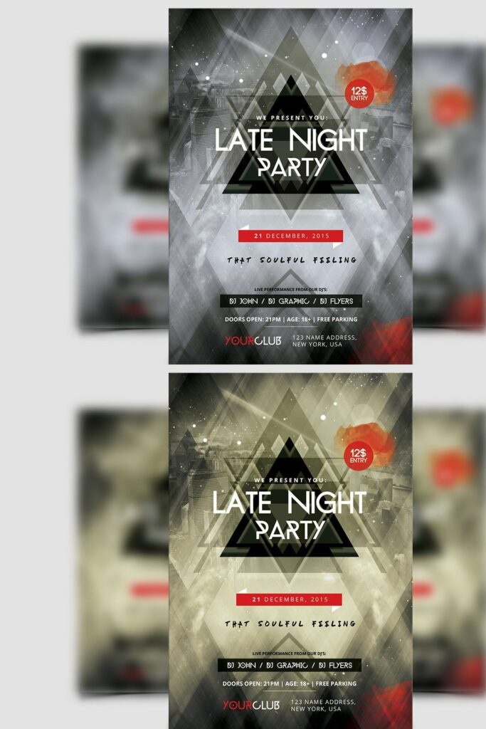 Late Night - PSD Flyer – MasterBundles