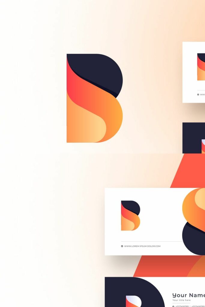 Letter B Logo & Business Card – MasterBundles