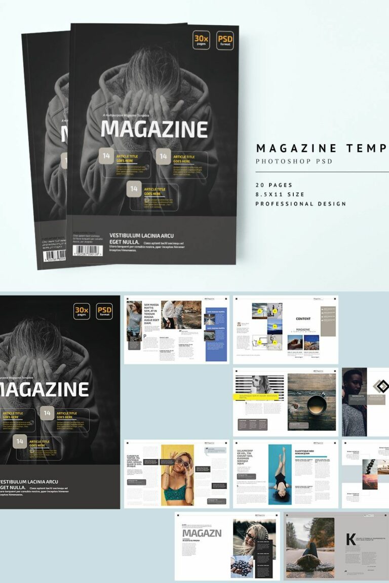 Magazine Template 01 – MasterBundles