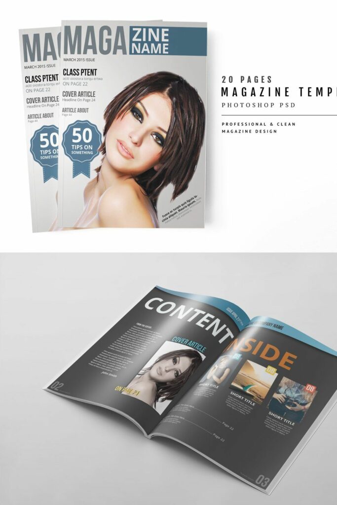 Magazine Template 48 – MasterBundles