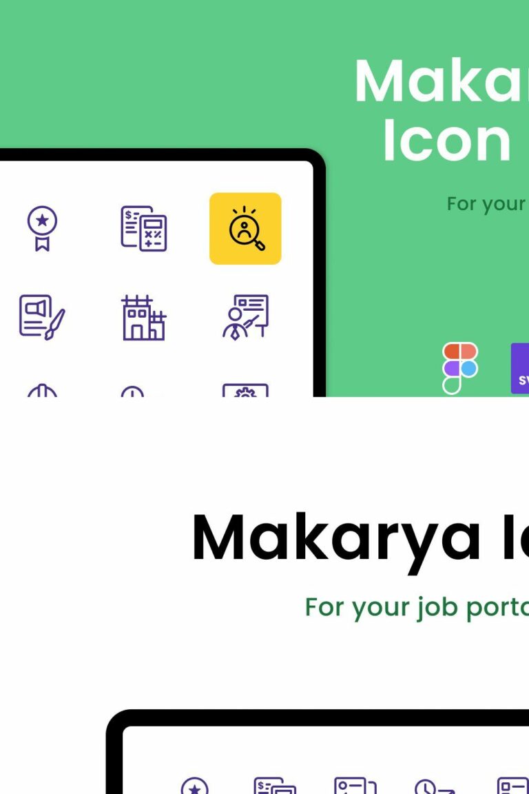 Makarya Icon Set – MasterBundles