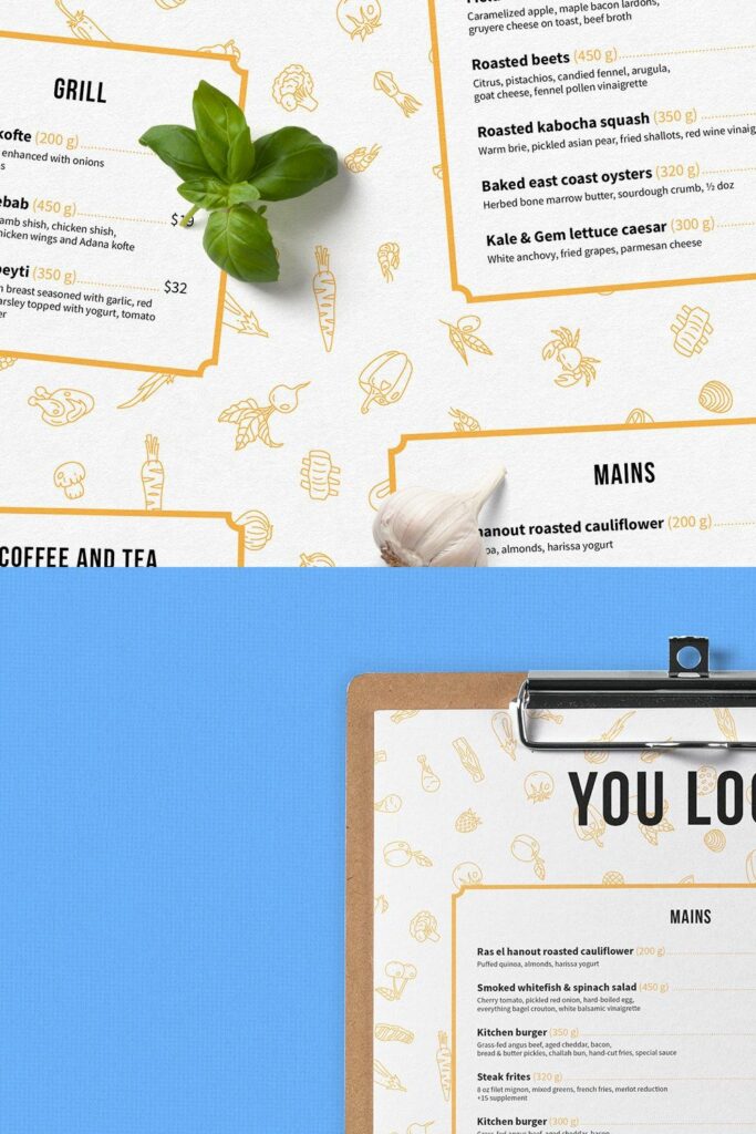 Menu set and patterns – MasterBundles