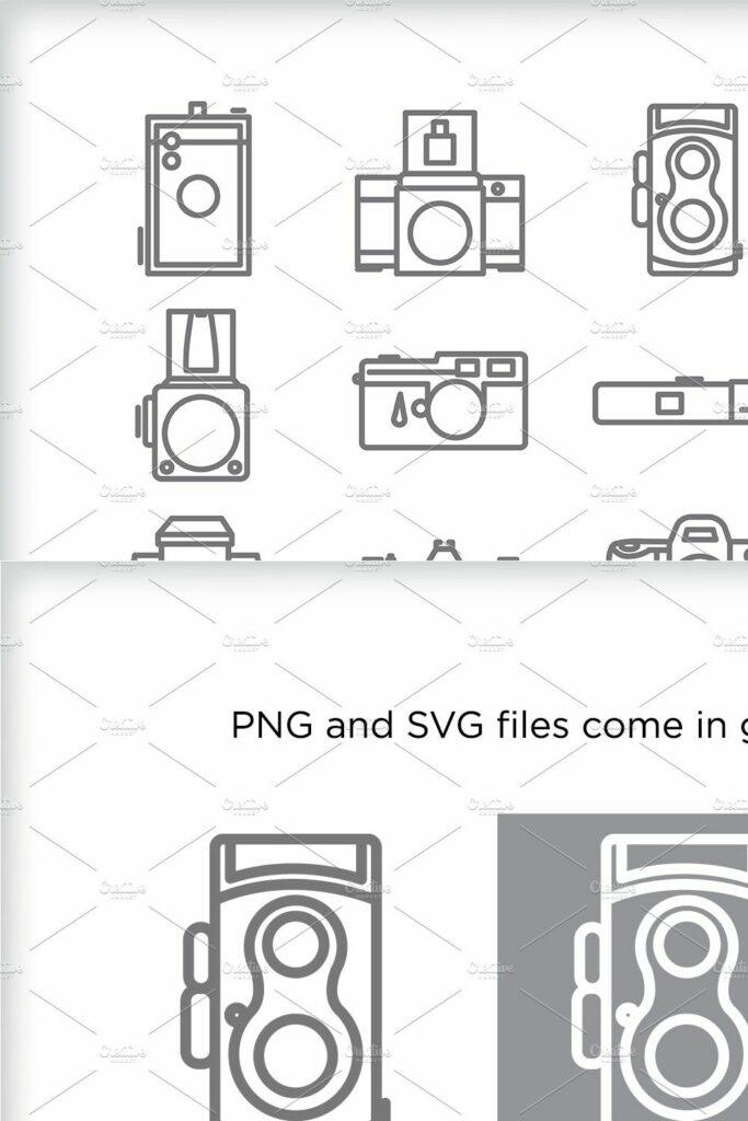 Minimal camera icons – MasterBundles