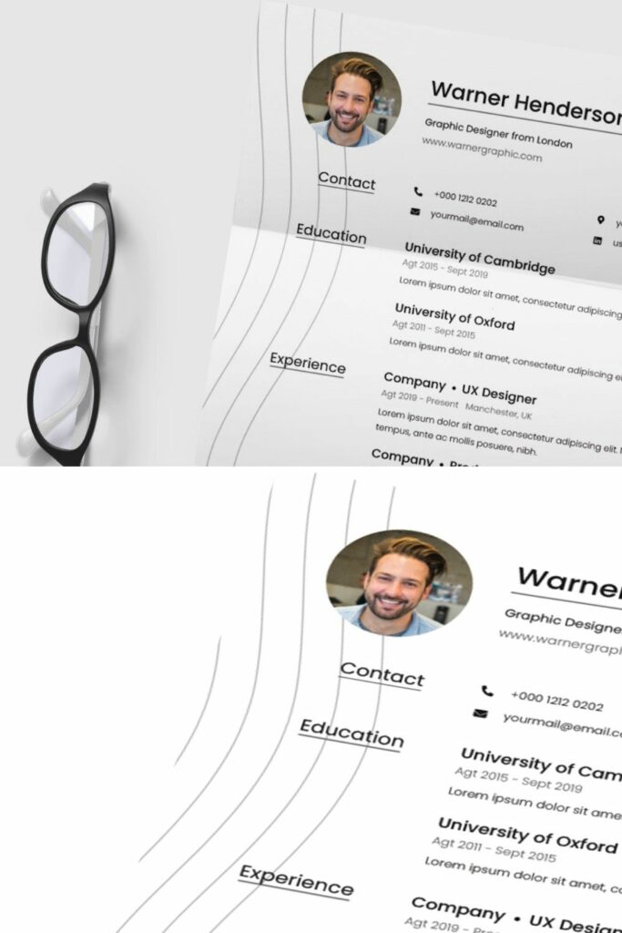 Minimaline Resume Template – MasterBundles