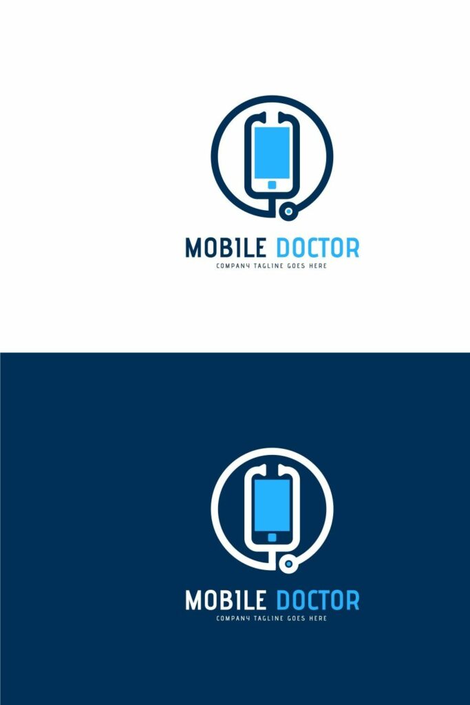 Mobile Doctor Logo Template – MasterBundles