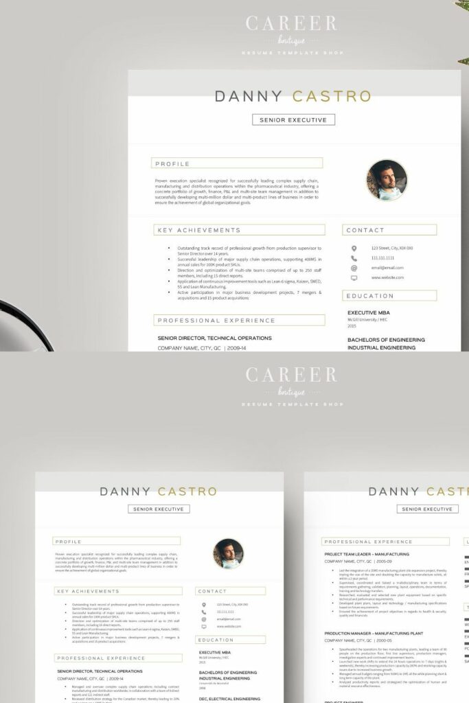 Modern Resume & Coverletter Template – MasterBundles