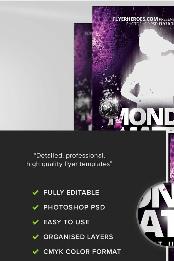 Monday Matrix Flyer Template – MasterBundles