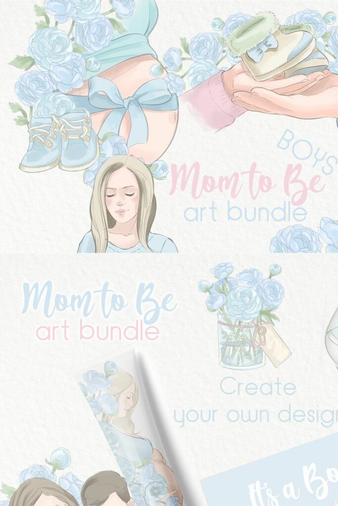 Mother to be PNG Clip Art Pregnancy – MasterBundles