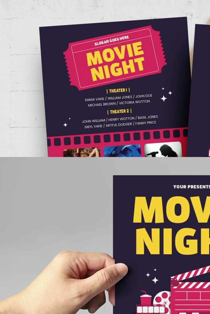 Movie Night Flyer Template – MasterBundles