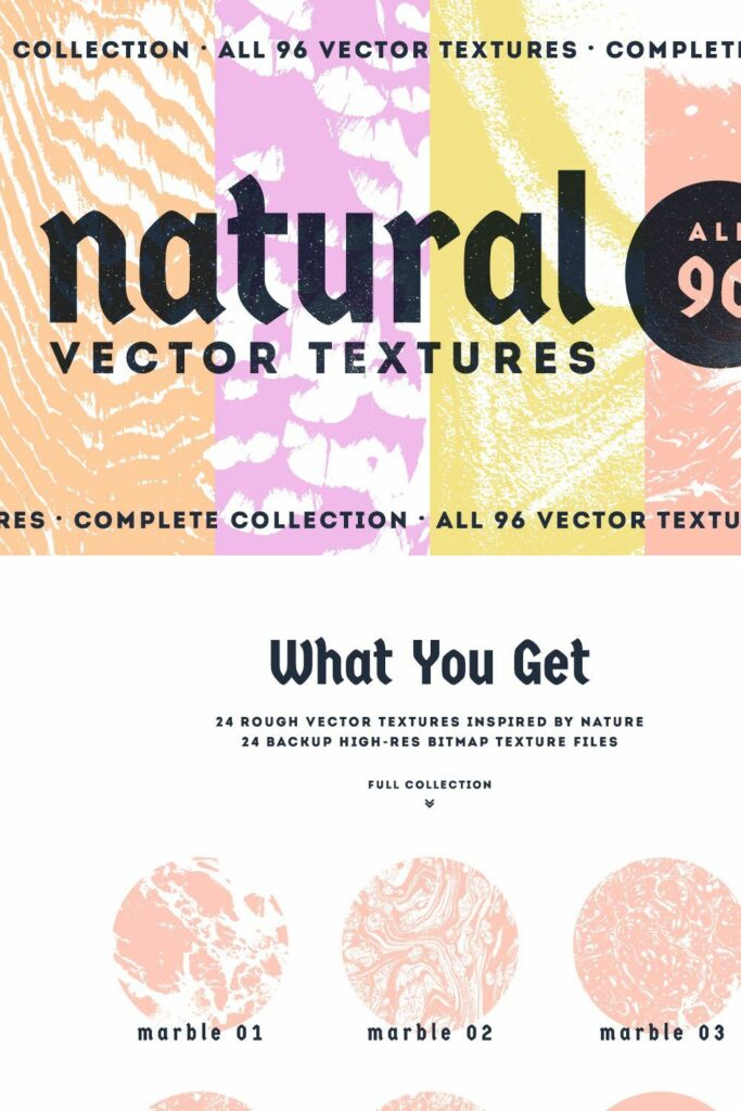 Natural Vector Textures | COMPLETE – MasterBundles