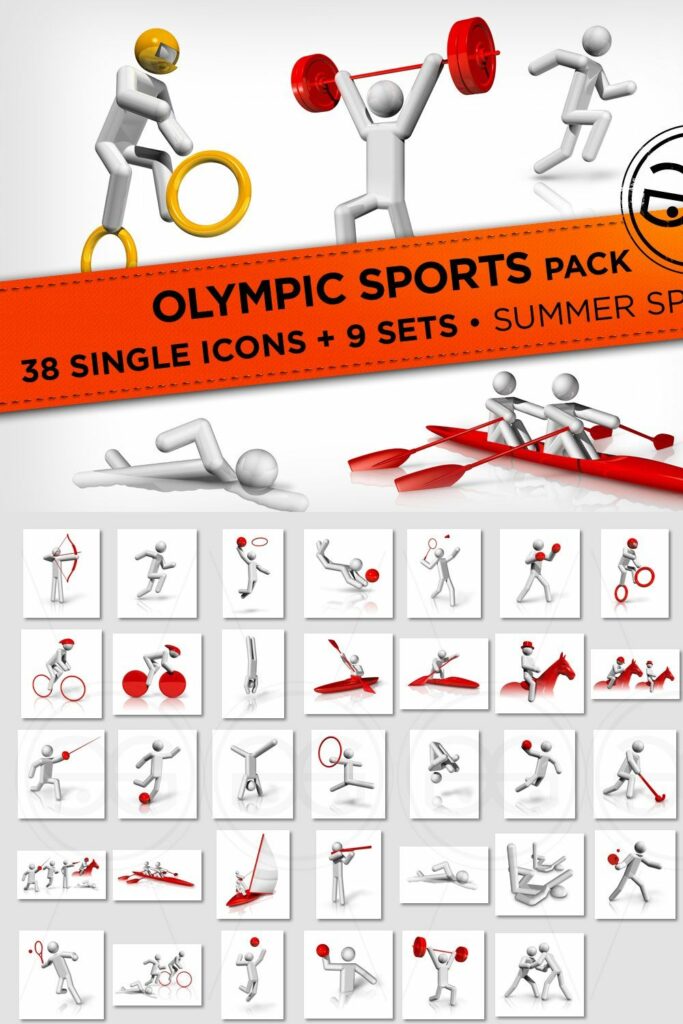 Olympic Sports Icons Pack – MasterBundles