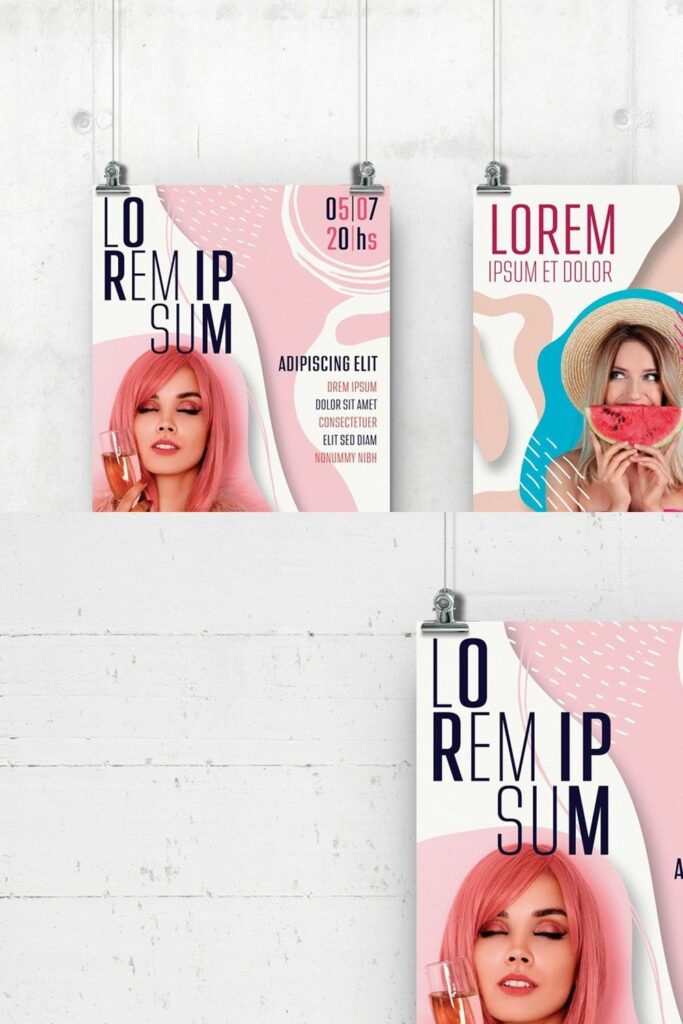 Organic Poster Templates – MasterBundles