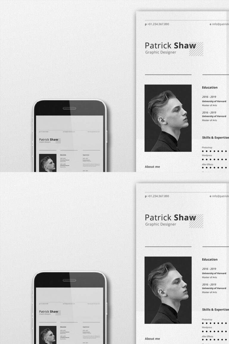 Patrick Resume Template – MasterBundles