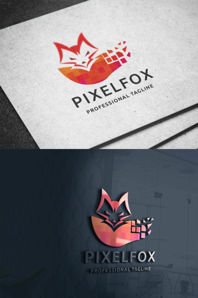 Pixel Fox Logo – MasterBundles