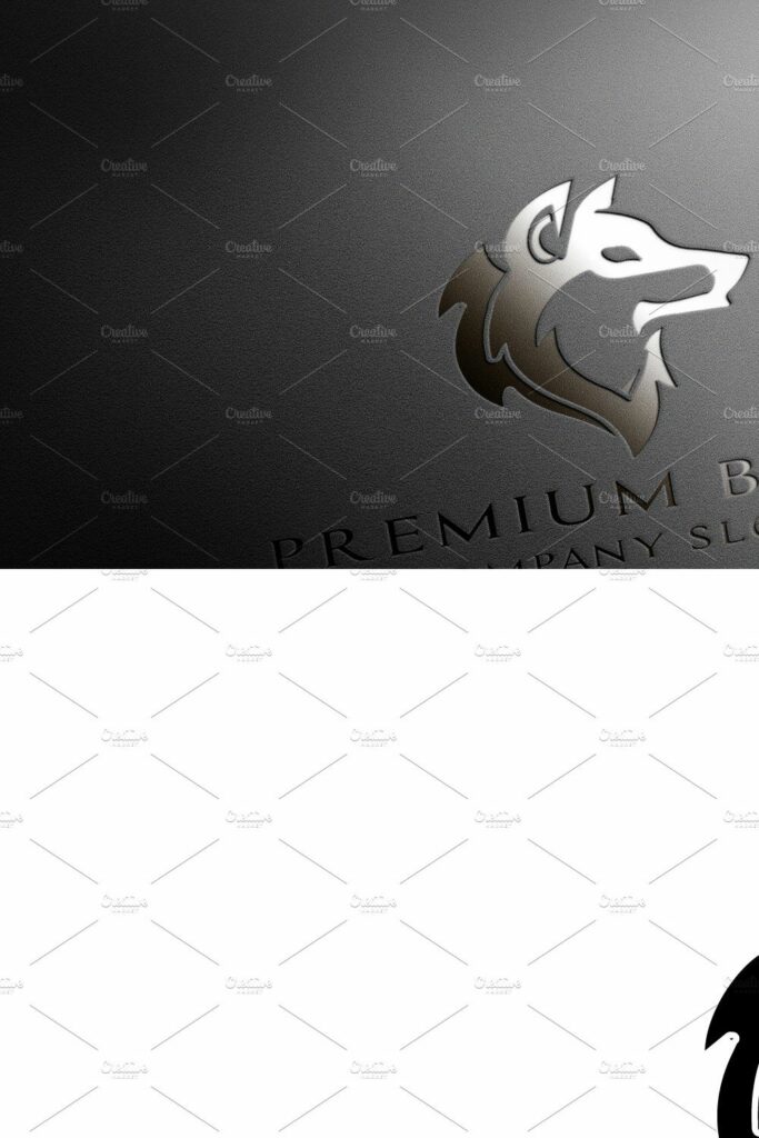 Premium Wolf Logo & Mock-Up - Vector – MasterBundles