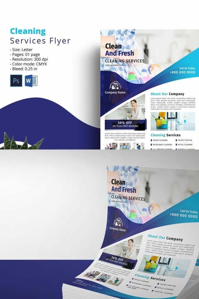 Printable Cleaning Services Flyer – MasterBundles